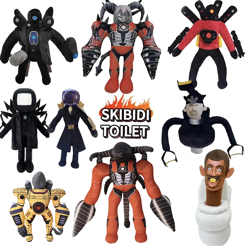Newest-Skibidi-Toilet-Clockman-Titan-TV-Man-Speakerman-Plush-Toys ...