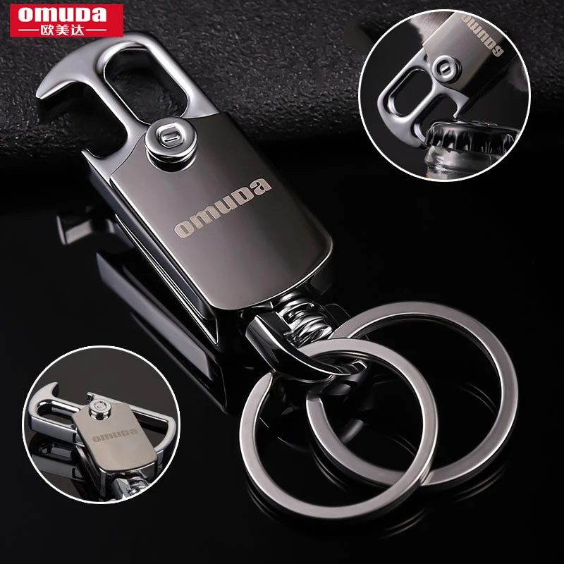 OMUDA Keychain Men's Waist Hanging Key Chain Stainless Steel Key Ring ...