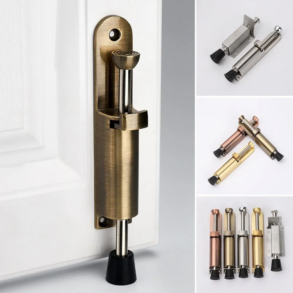 Stainless-Steel-Spring-Foot-Kick-Down-Door-Stop-Stopper-Door-Mounted ...