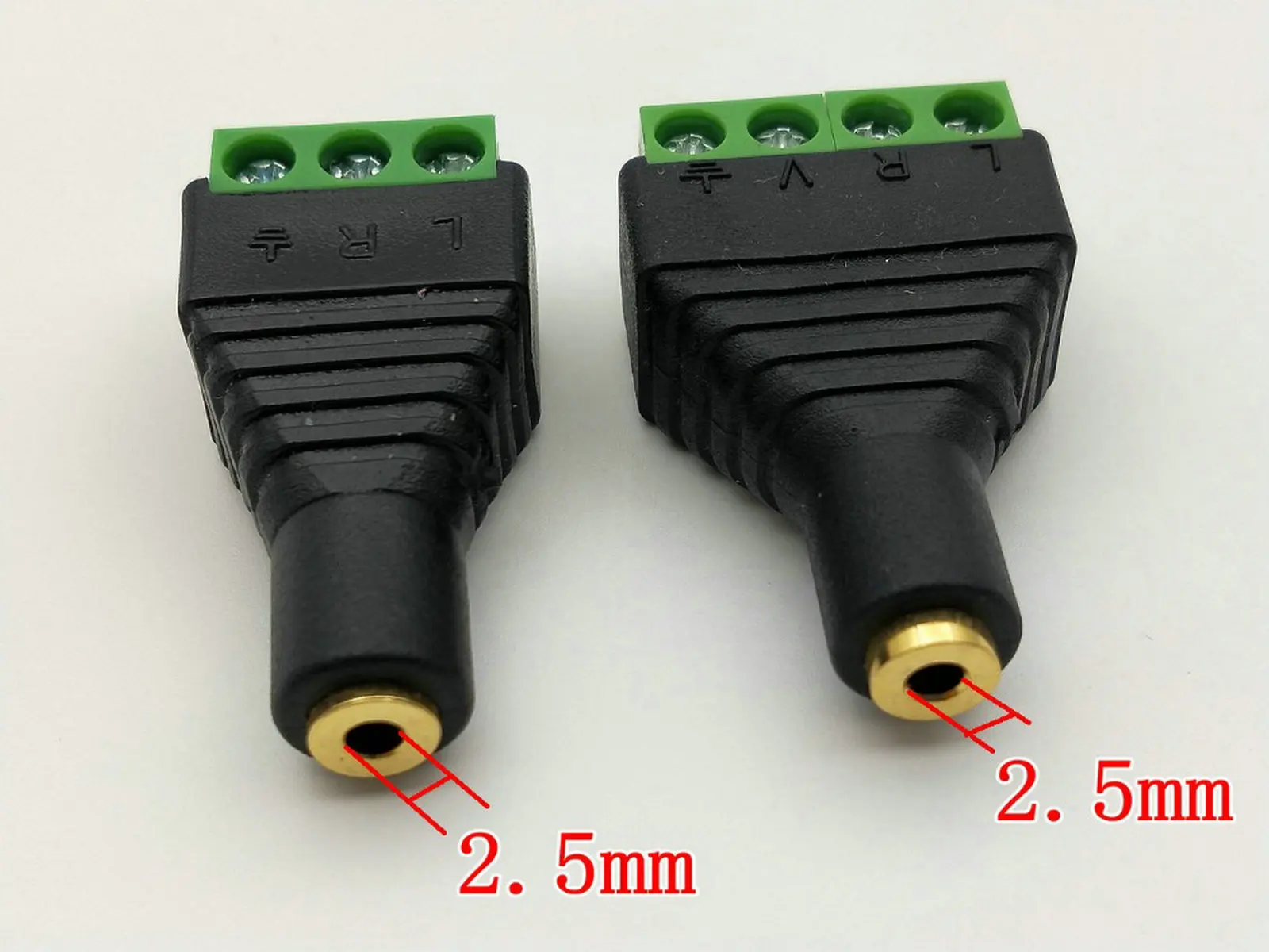 2pcs Gold Plated 2.5mm Female Socket Audio Terminal Binding Post ...