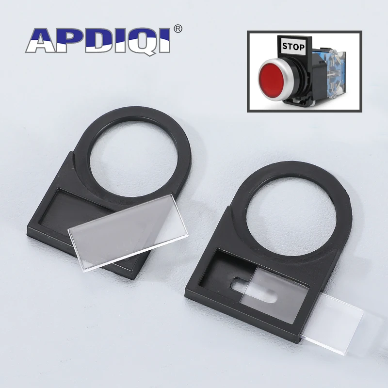 10Pcs 16mm/22mm/25mm/30mm Push Button Switch Identification Cards LAY37 ...