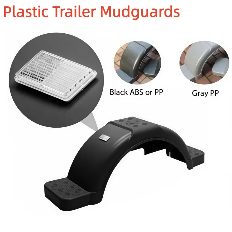 Trailer Mudguard Plastic Fender 13 14 15 Inch With Mud Flap Splash ...