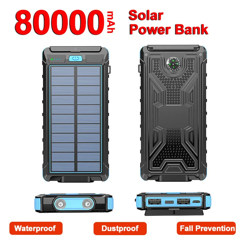 Solar-Power-Bank-Fast-Charging-Portable-80000mAh-Charger-Waterproof ...