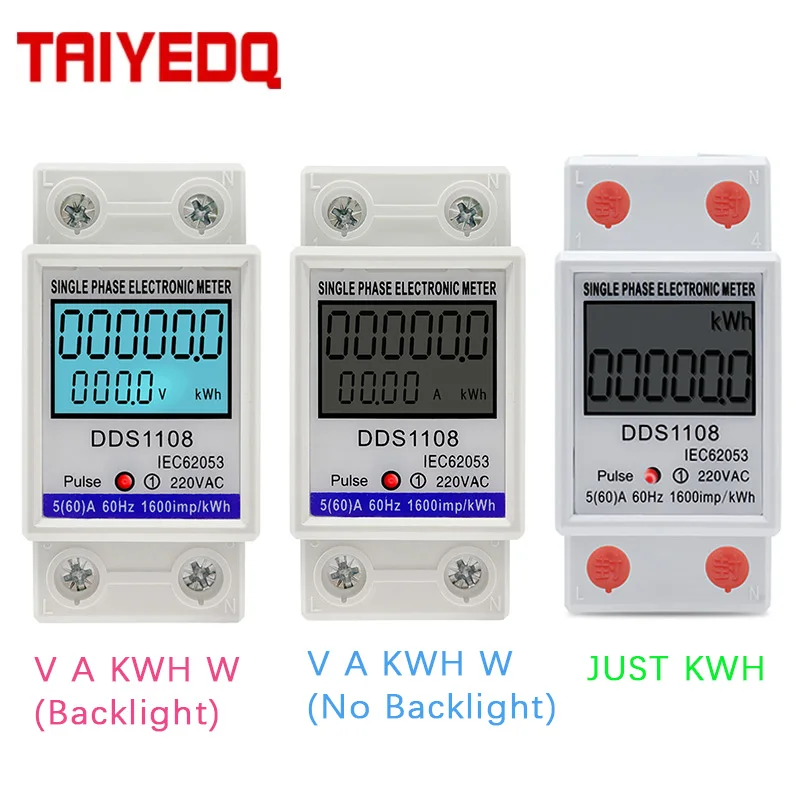 Multimeter-Digital-Electric-Energy-Power-Meter-With-Or-Without ...