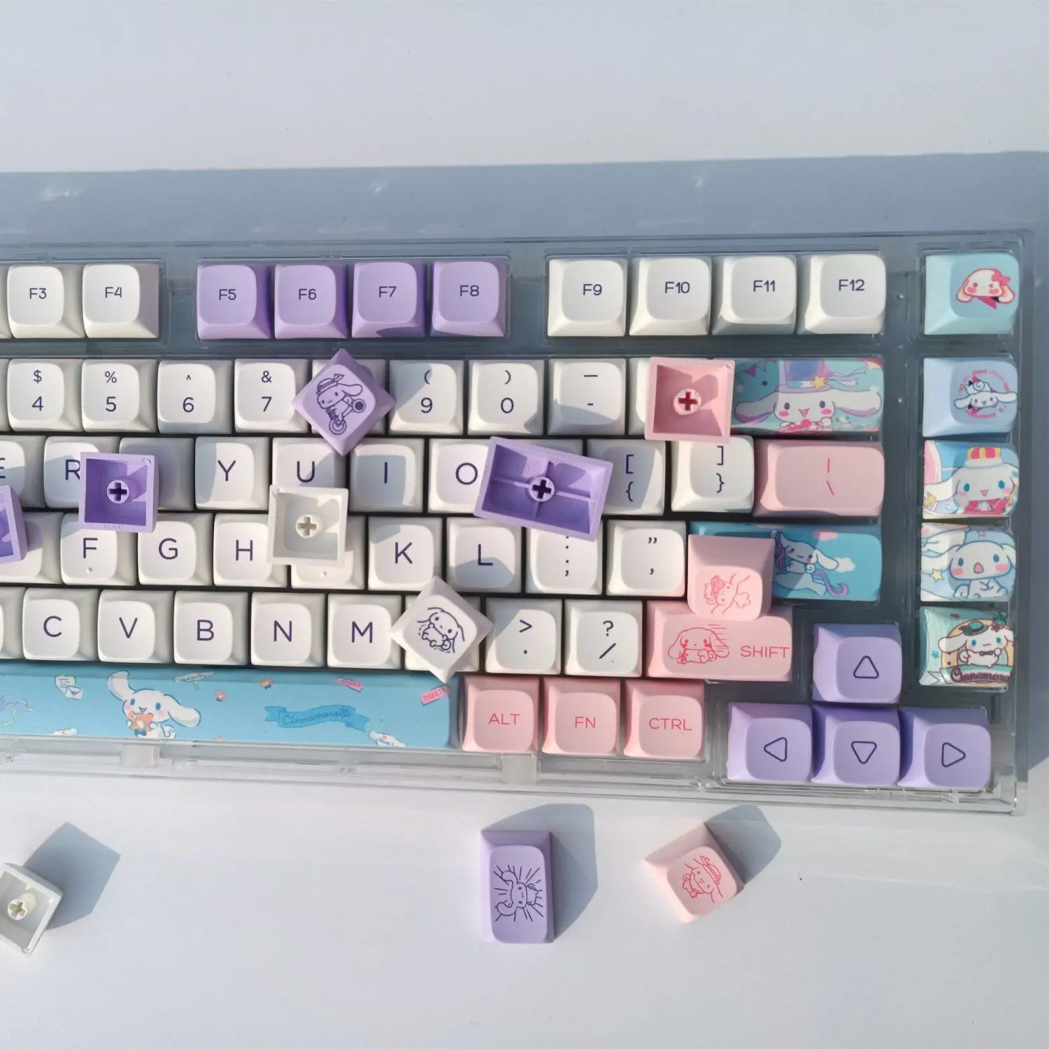 Anime Sanrio Cinnamoroll Theme Keycaps XDA Height PBT Thermal ...