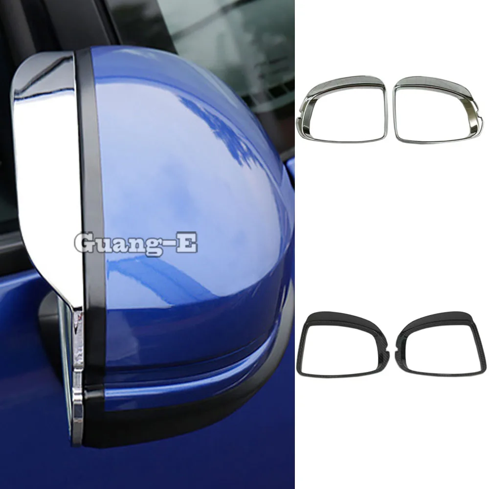 Car Rear Rearview Side Glass Mirror Trim Frame Rain Shield Sun Visor ...