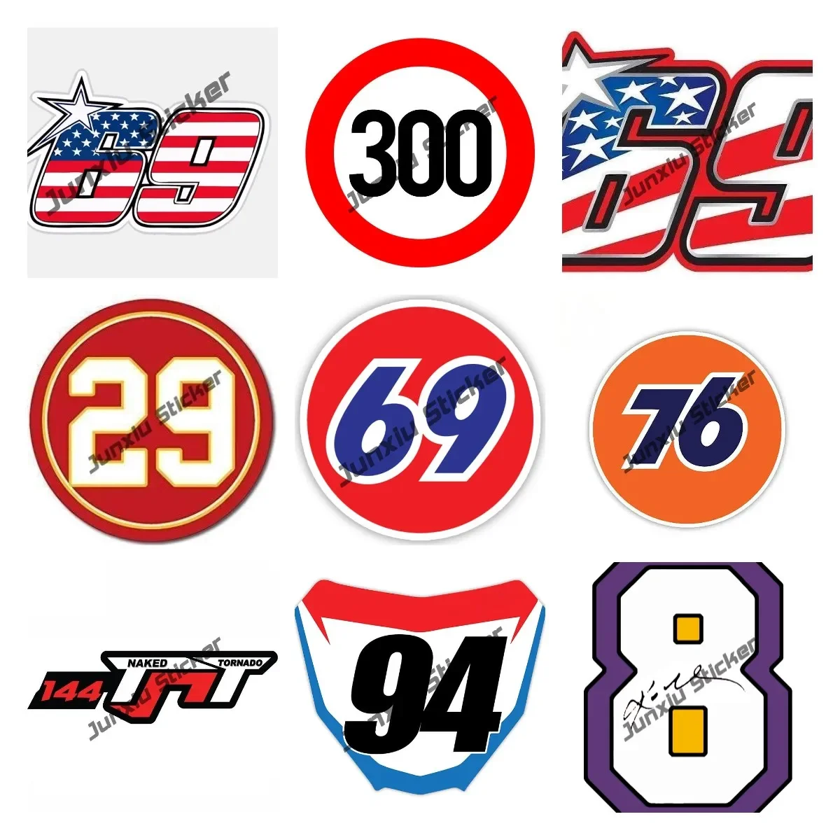 Round-29-69-76-Sticker-Number-Athlete-Racing-Vinyl-Decal-Sticker-Car ...