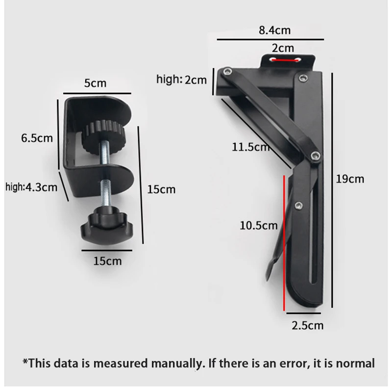 Petit clip (1-5 cm)-Palier de bain rainuré, réglable, pliable, facile à ...