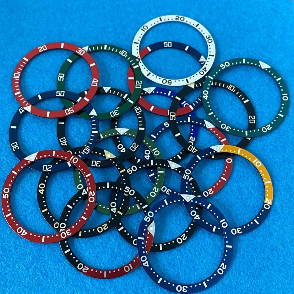 39mm-Flat-Aluminum-Watch-Bezel-Steel-Watch-Insert-Men-s-Watch ...