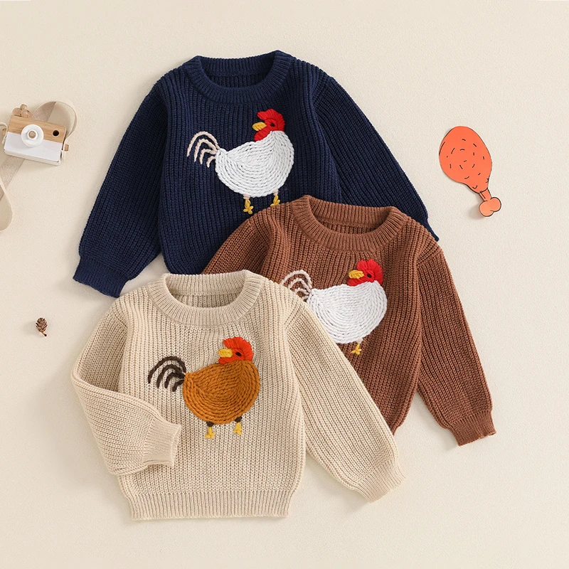 0-5Y-Baby-Boys-Sweater-Rooster-Embroidery-Warm-Knitted-Long-Sleeve ...