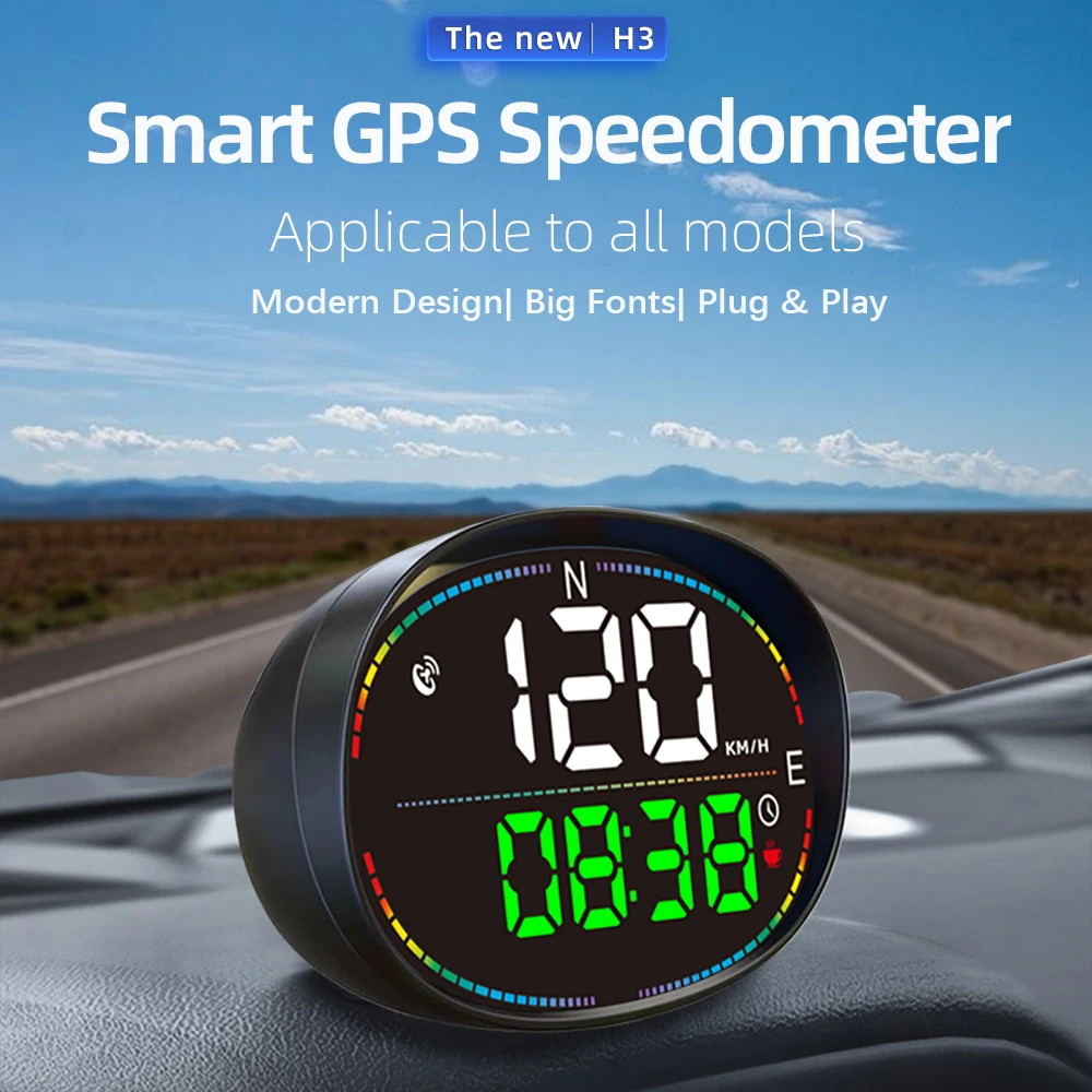 WiiYii-H3-GPS-Car-HUD-Speedometer-Head-Up-Display-Multiple-interfaces-On-board-Computer-Speed ...