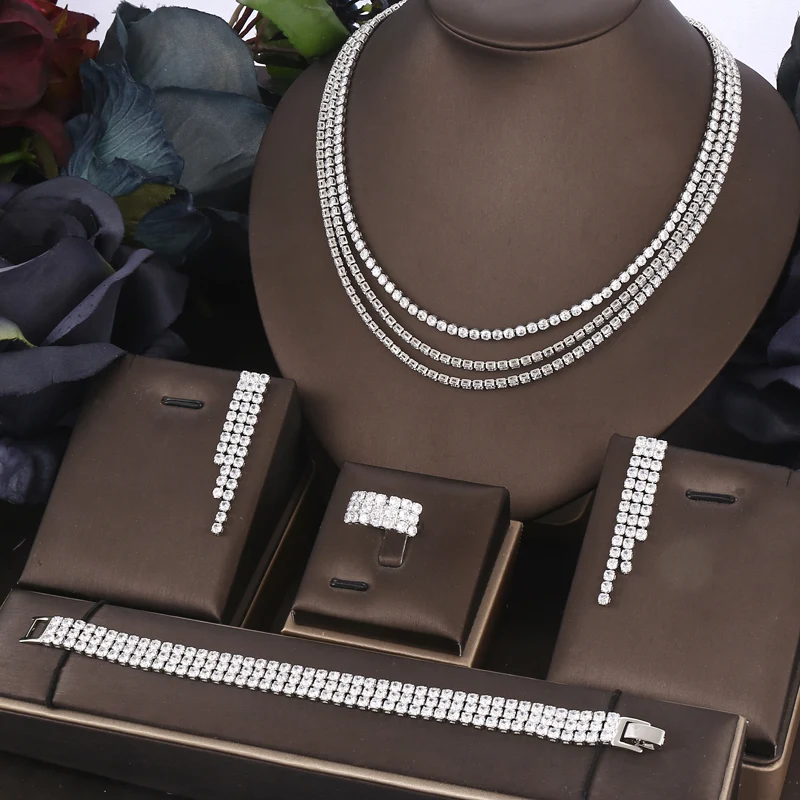 AccKing-4pcs-Bridal-Zirconia-Full-Jewelry-Sets-For-Women-Party-Luxury ...