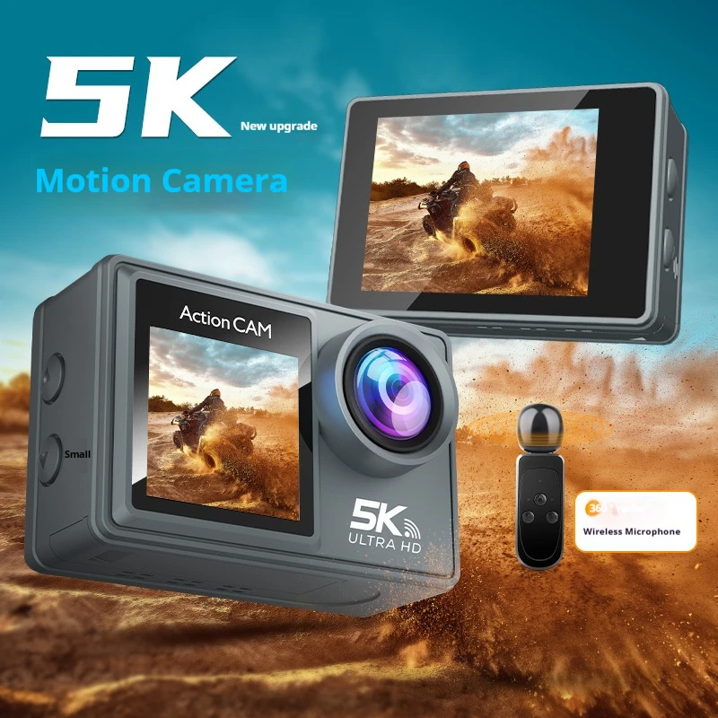 Professional-5K-Wireless-Sports-Camera-with-Stabilizatio-Waterproof ...