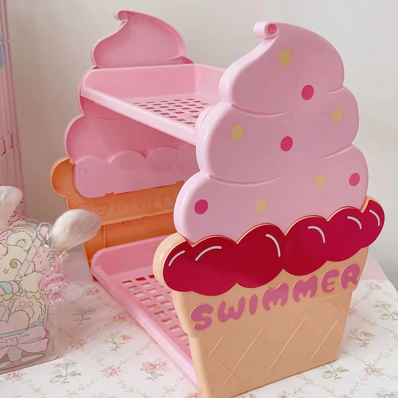 Ice Cream Shelf Storage Rack Ins Plastic Storage Rack Kitchen Storage ...