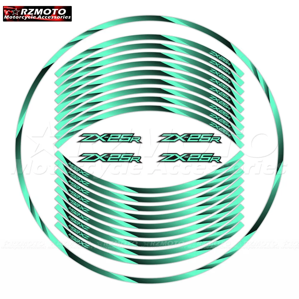 For-Kawasaki-motorcycle-ZX-25R-logo-wheel-decal-decoration-17-inch ...