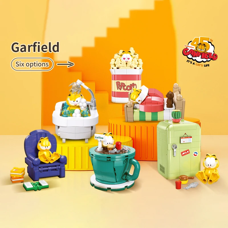 Garfield-Blocks-Magic-Cartoon-Cat-Anime-Figures-Collection-Building-Toy ...