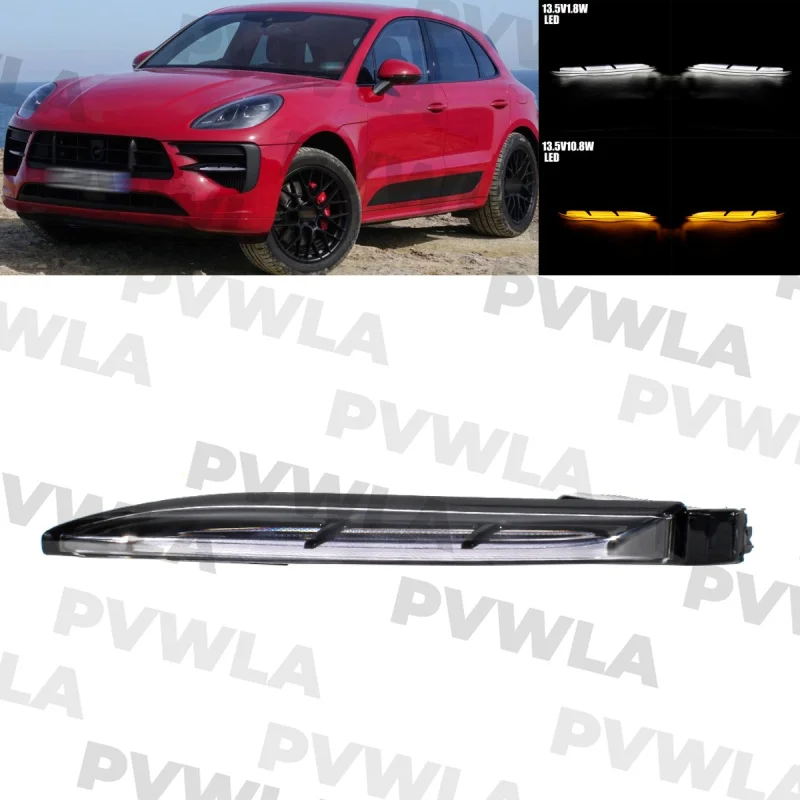 For-Porsche-Macan-2018-2019-2020-Left-Side-Front-LED-DRL-Daytime ...