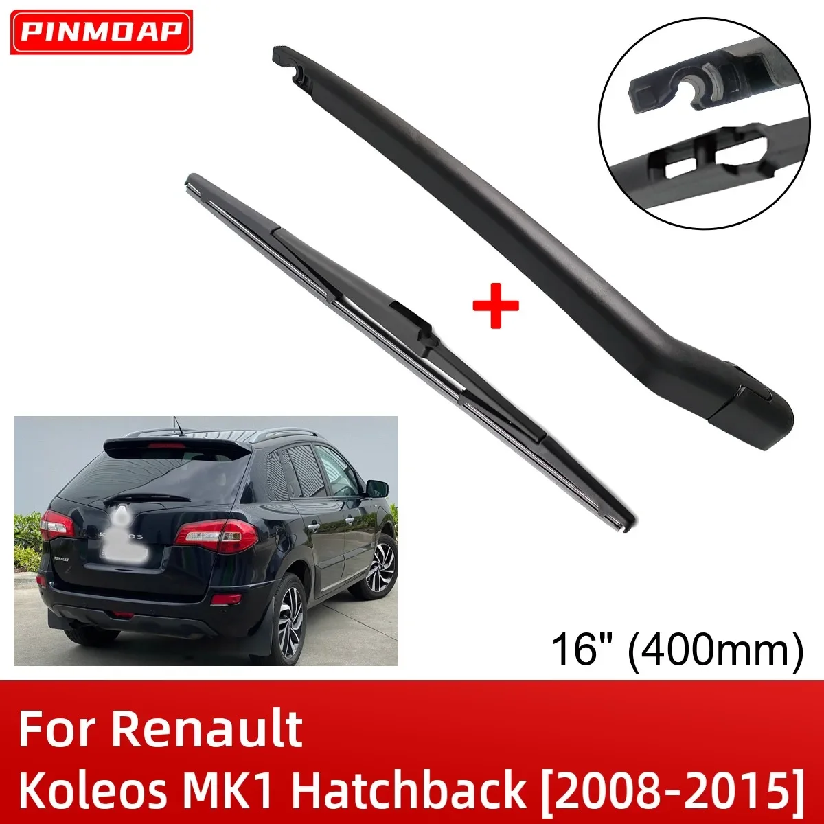 16-Rear-Wiper-Blade-Arm-Set-Kit-For-Renault-Koleos-MK1-Hatchback-2008 ...