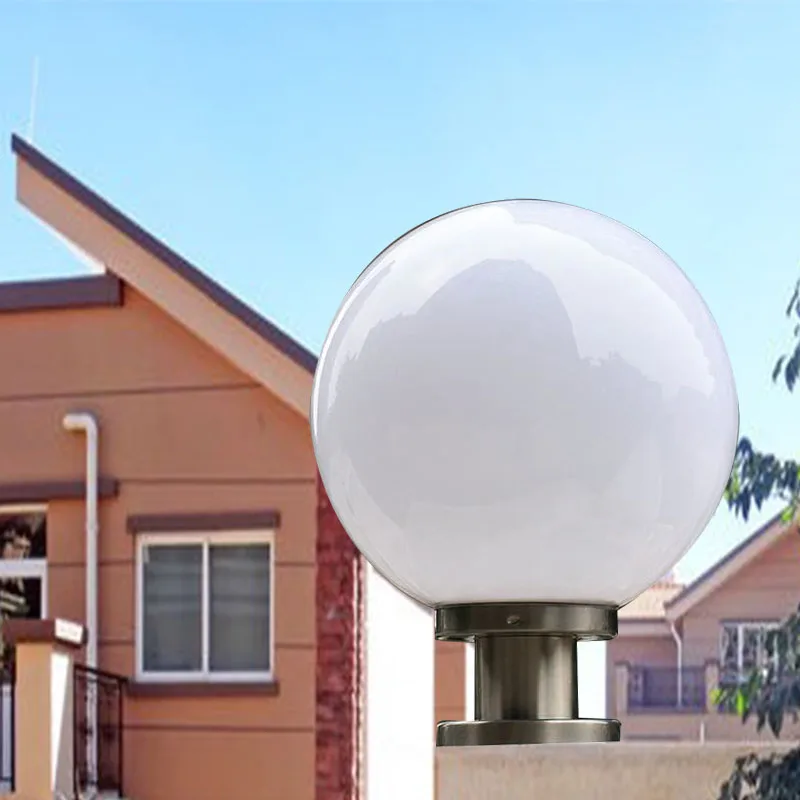 LED-Round-Ball-Stainless-Steel-Solar-Post-Lamp-Outdoor-IP65-Waterproof ...