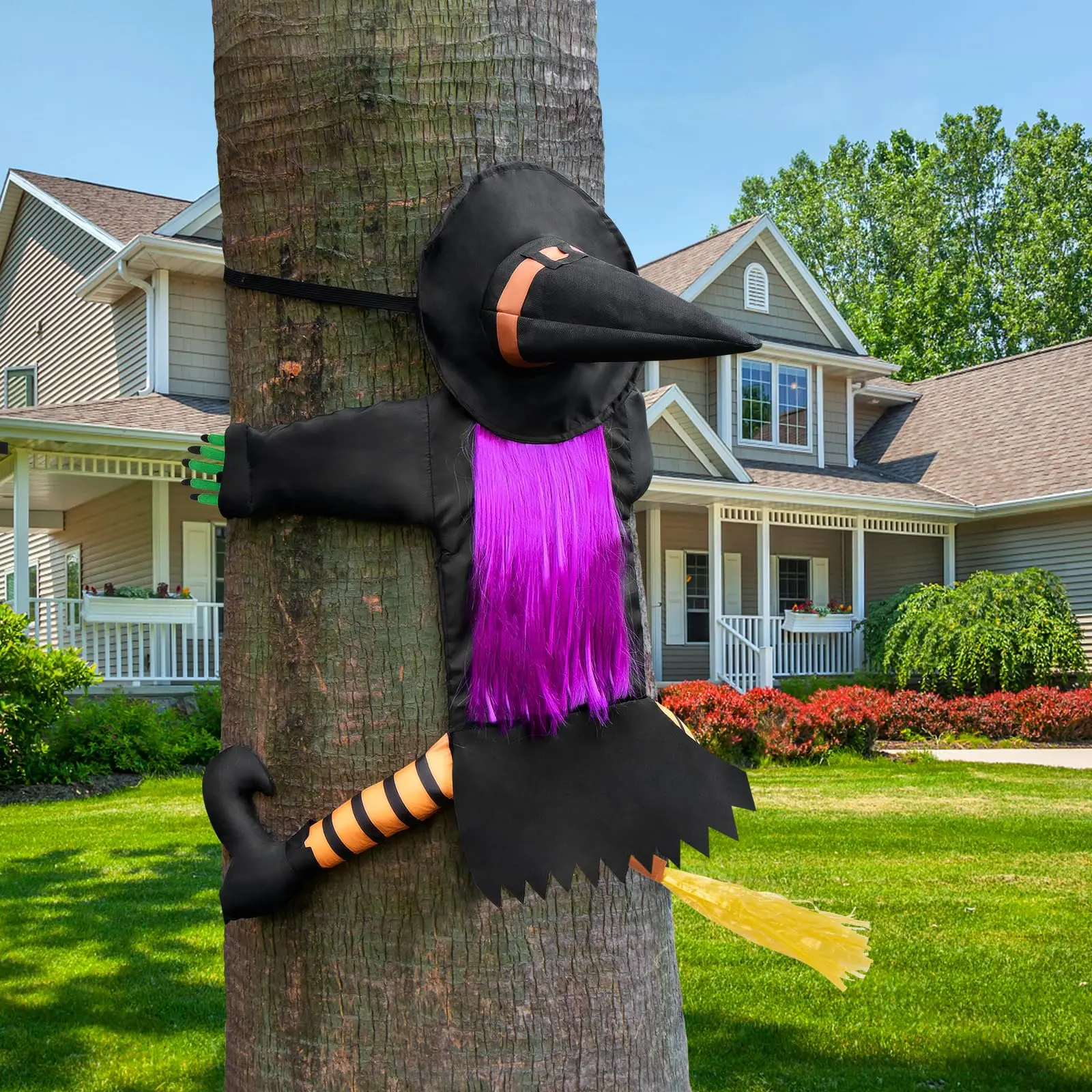 60-Halloween-Decorations-Crashing-Witch-Halloween-Witch-for-Indoor-and ...