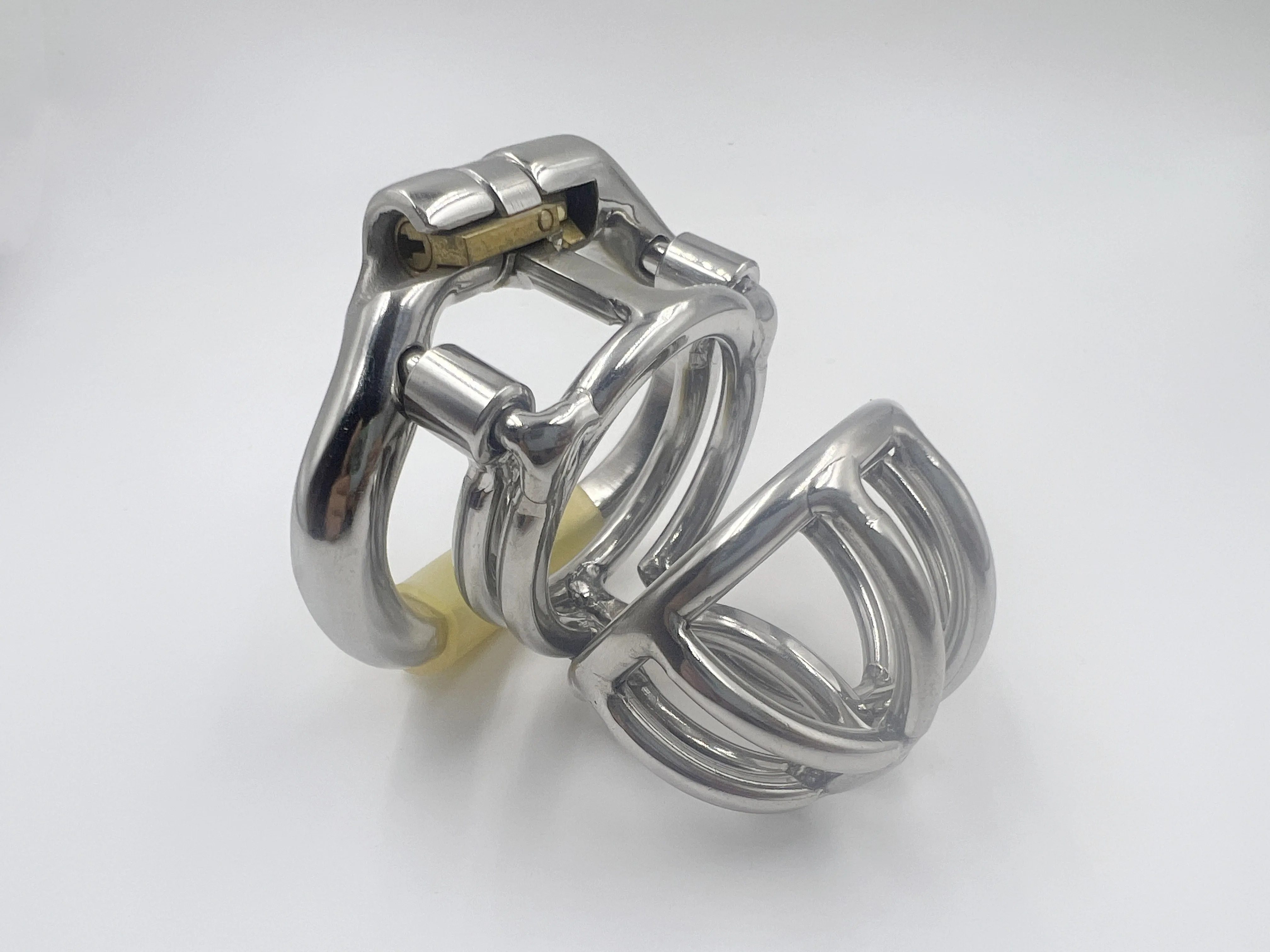 2024-NEW-Flat-Cage-Stainless-Steel-Male-Chastity-Device-Male-Slave ...