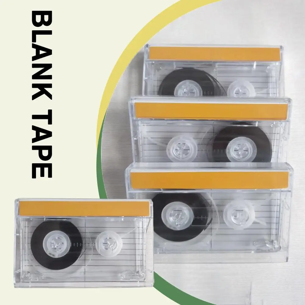 1-Pc-Transparent-Blank-Audio-Cassette-Tape-Cases-Reels-Tape-Cassette-no ...