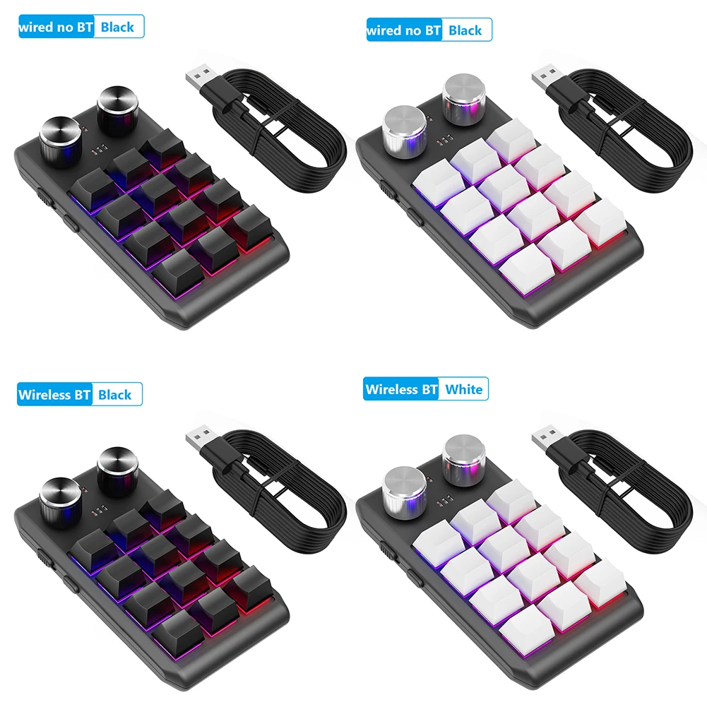 RGB-One-handed-Mechanical-Keypad-12-Keys-2-Knobs-DIY-Programming ...