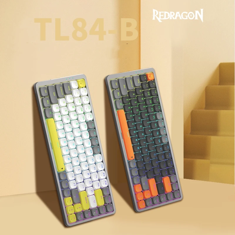 Redragon-Ultra-Thin-Wired-Mechanical-Keyboard-Slim-Compact-84-Keys ...