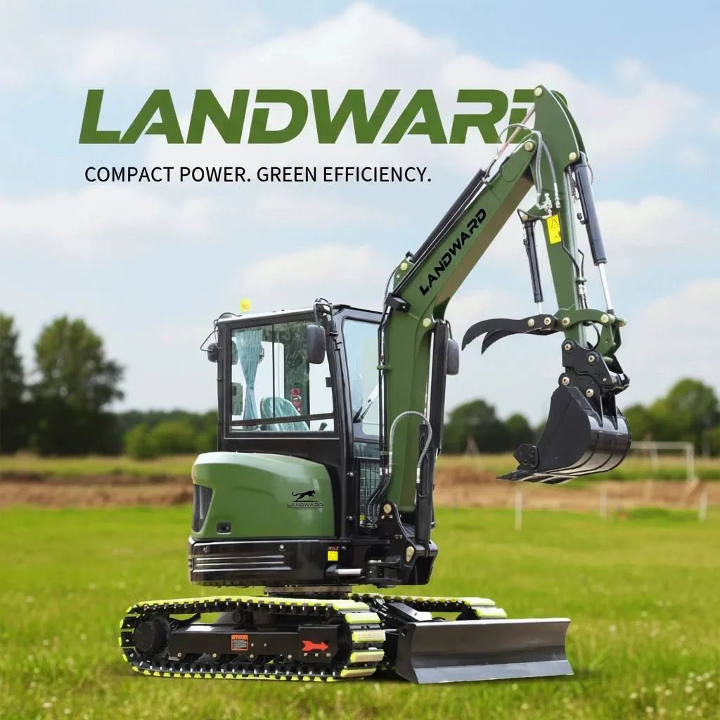 Mini Excavator 2.5 Ton Hydraulic Crawler Digger Earthmoving Machinery ...