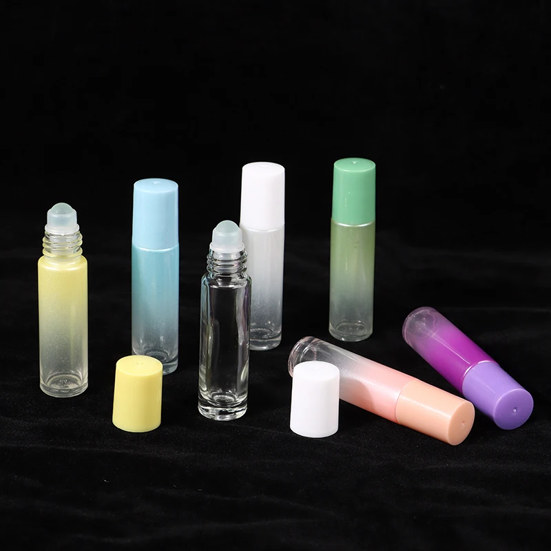 10ml-Thick-Glass-Roll-On-Bottles-Gradient-Color-Empty-Bottle-Roller ...