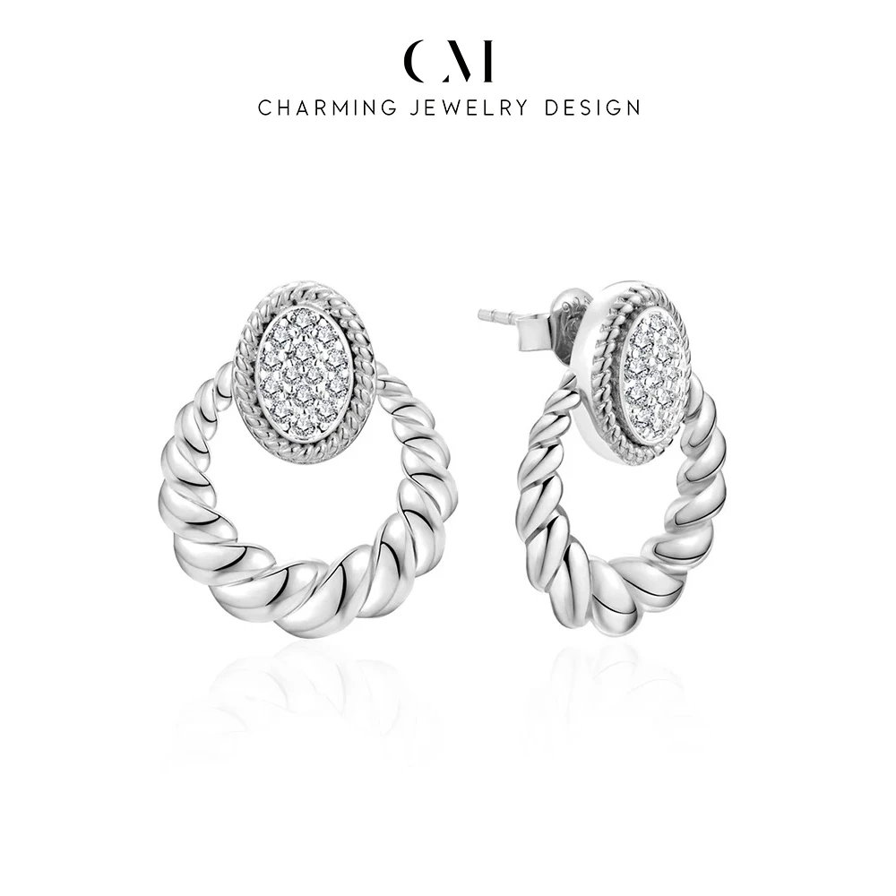 CHARMING-Luxury-D-Color-Moissanite-Au585-Earrings-for-Women-Pure-Yellow ...