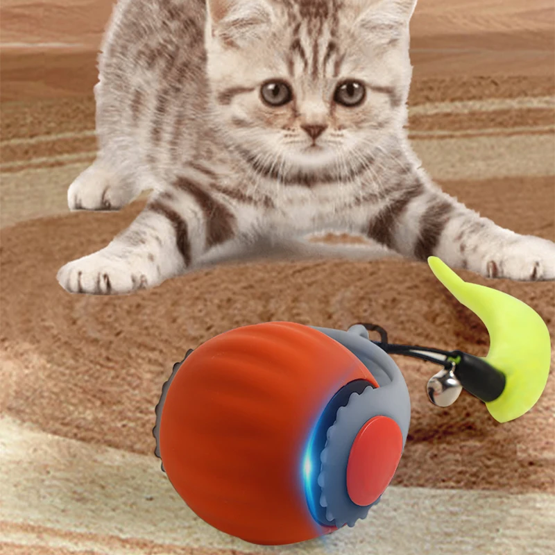 New-Cat-Toy-Intelligent-Electric-Touch-Rolling-Ball-with-Tail-Teasing ...