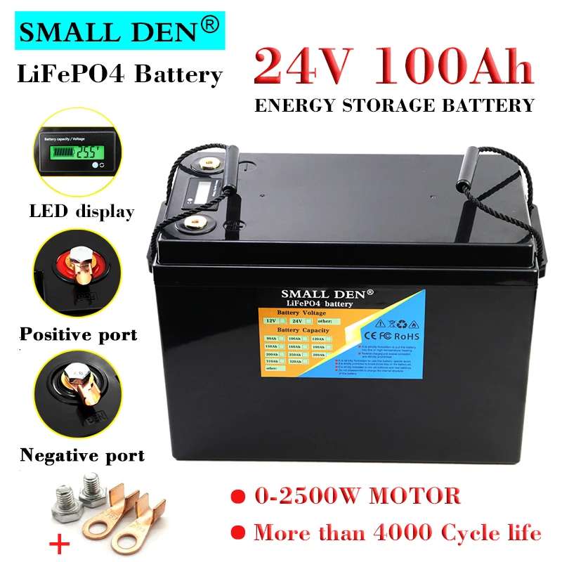 24V-100Ah-Lifepo4-battery-pack-8S-2500W-High-power-With-BMS-29-2v-E ...