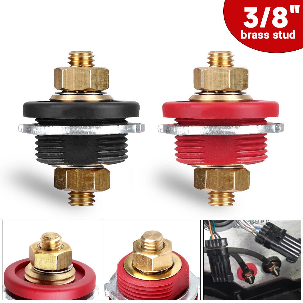 3/8 Stud Remote Battery Power Junction Connecto Heavy Duty 300A 24V ...