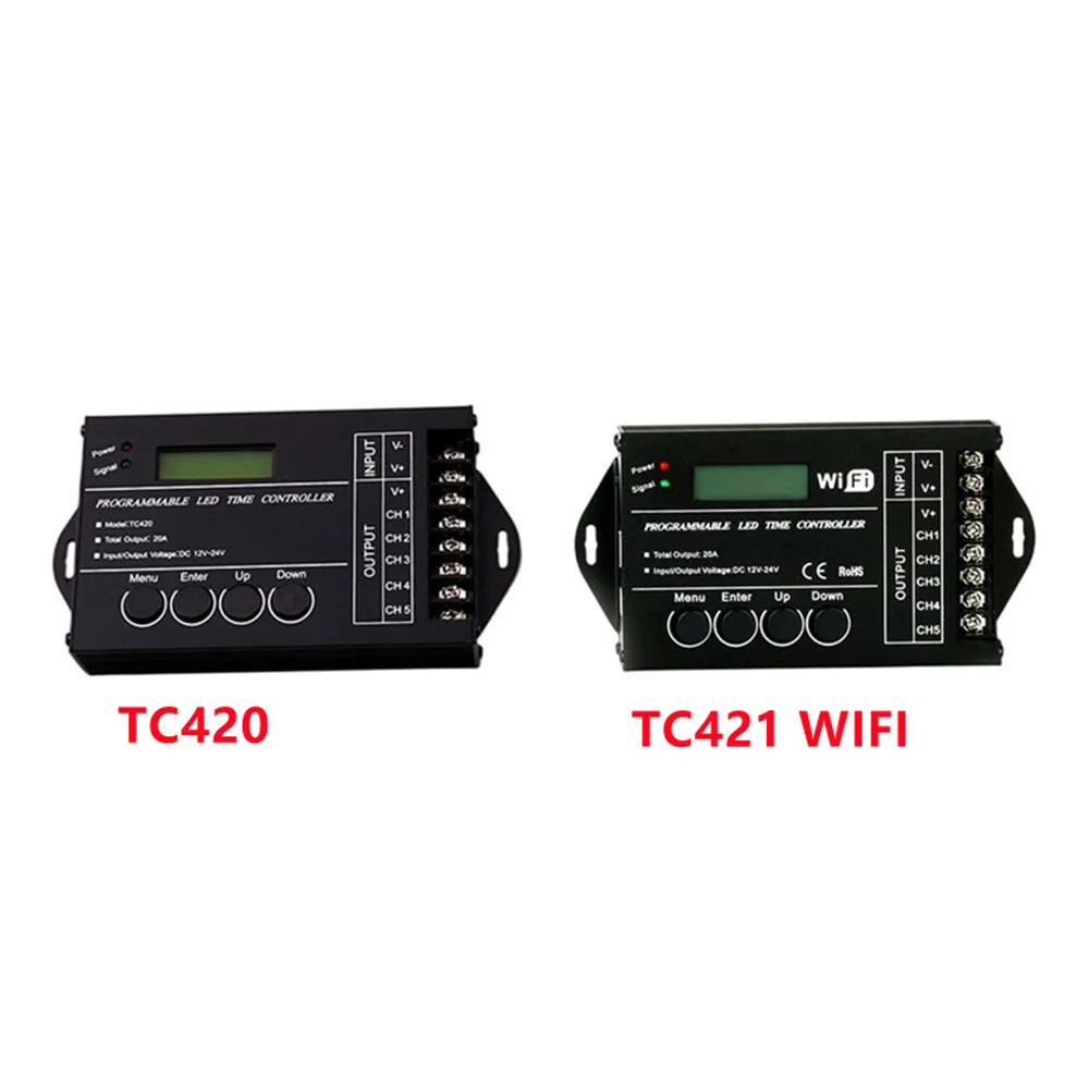 TC420-TC421-Time-Programable-RGB-LED-Controller-WiFi-DC12V-24V-5 ...
