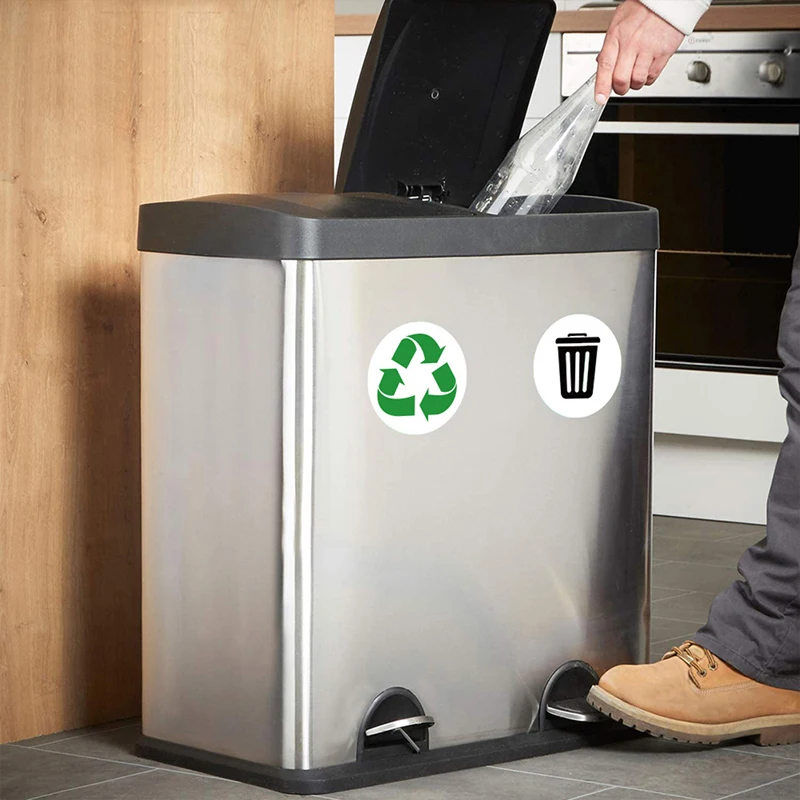 6pcs-Diameter-5inch-PVC-Recycle-Trash-Bin-Sticker-Vinyl-Stickers-Decals ...