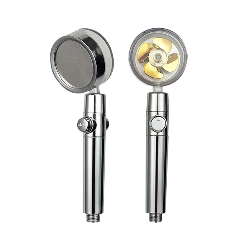 Shower Head Water Saving High Preassure Turbo Propeller Flow Showerhead ...