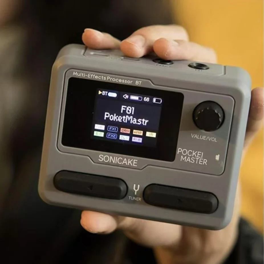 Sonicake Pocket Master Portable Mini BT Electric Guitar Effects Pedal ...