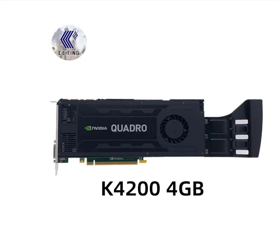 NVIDIA Quadro K4200 4GB Graphics Cards GPU Video Board GDDR3 With 2xDP+DVI Port 00FC811 P700 ...