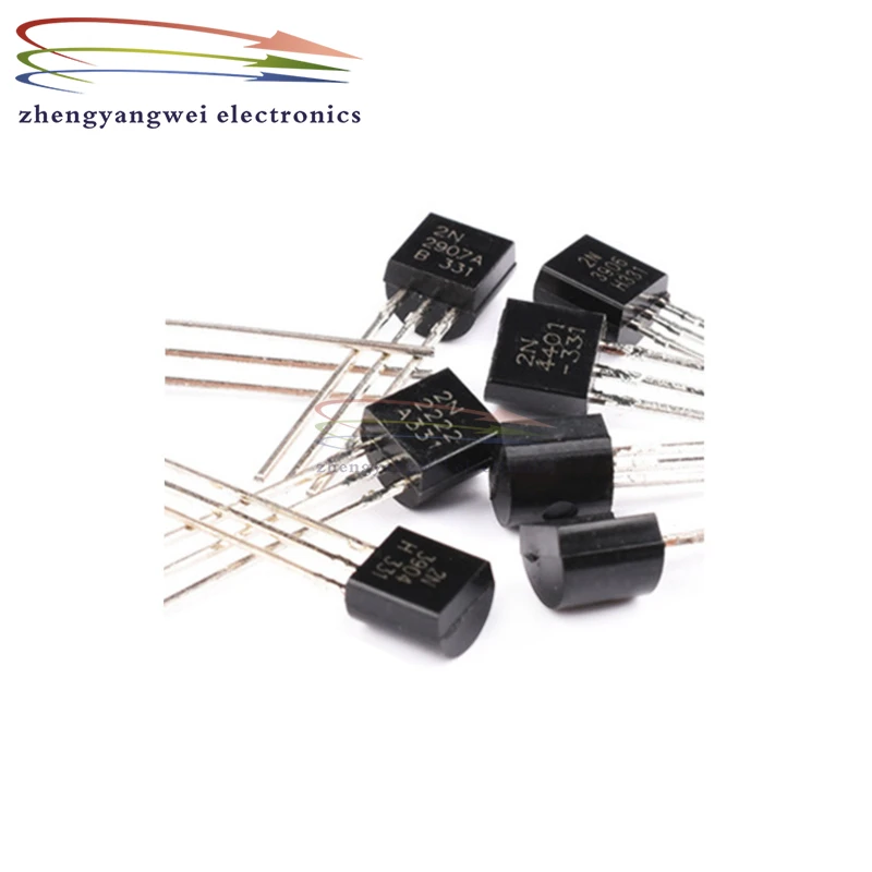 50pcs-lot-2N2222-2N2907-2N3904-2N3906-2N4401-2N4403-2N5087-2N5088 ...