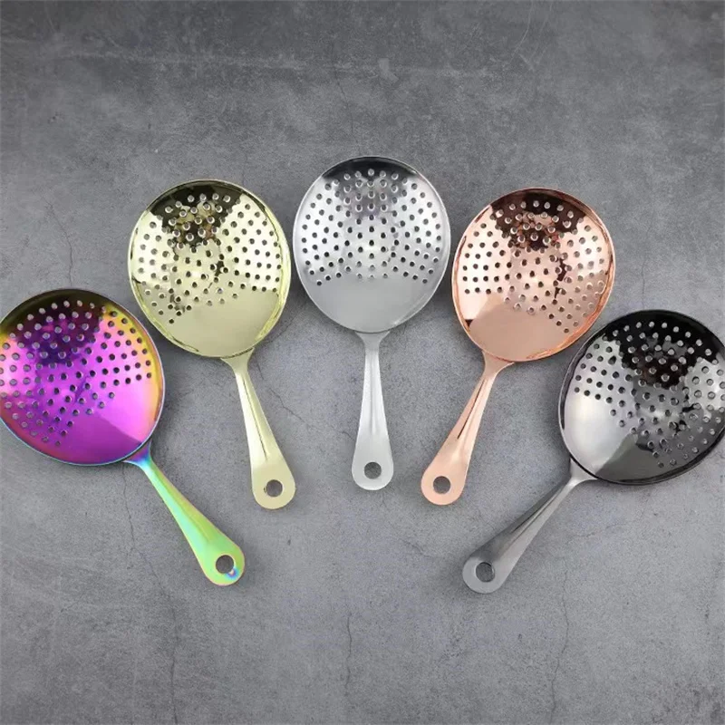 Premium Stainless Steel Julep Cocktail Strainer - Essential Barware ...