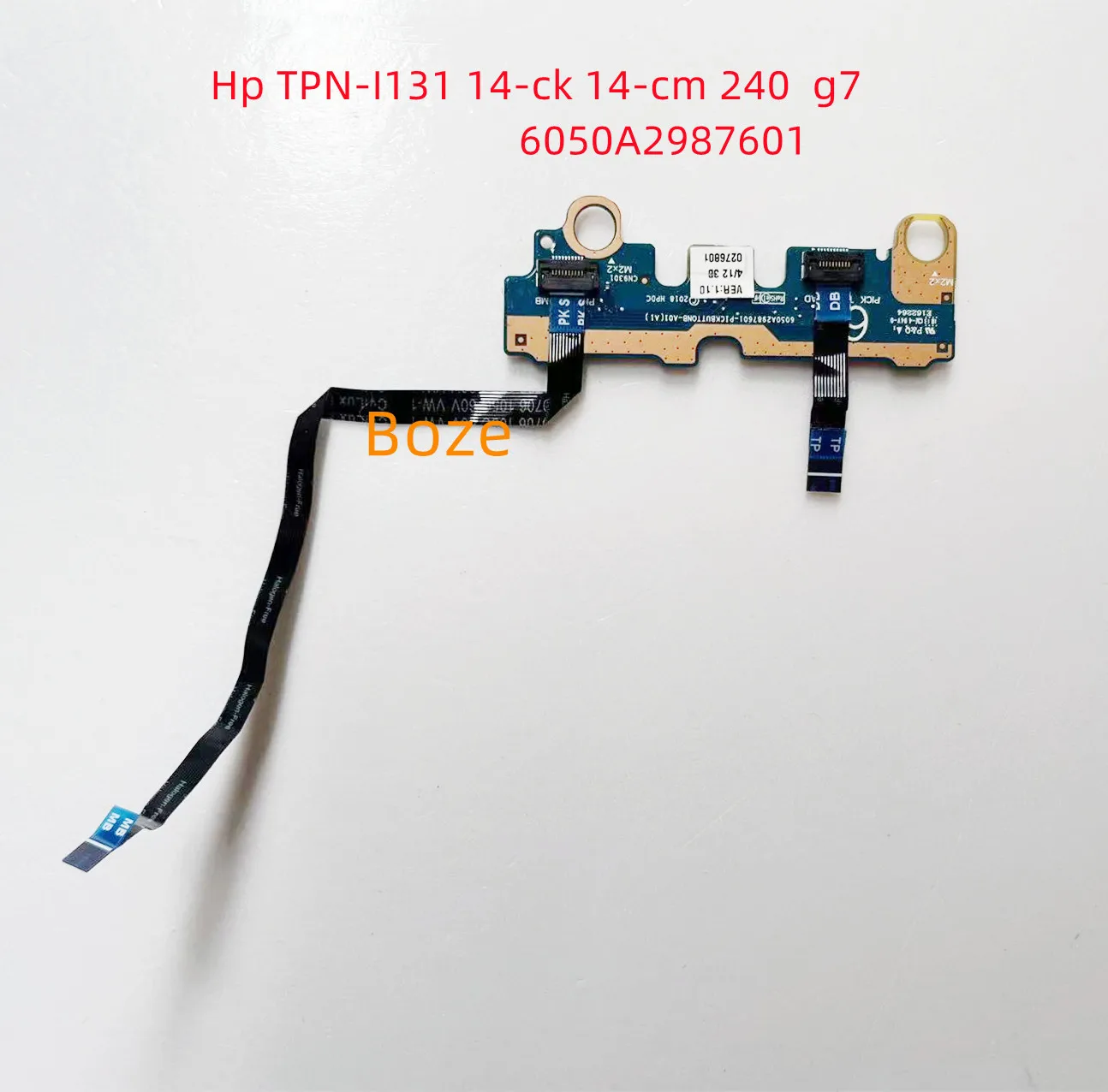 For Hp Tpn-i131 14-ck 14-cm 240 G7 Laptop Touchpad Button Board With ...