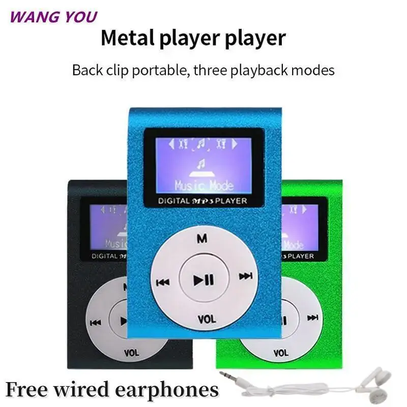 MP3-Music-Player-Mini-Comes-With-Wired-Earphones-Portable-Clip-MP3-Student-Walkman-Support-32GB ...