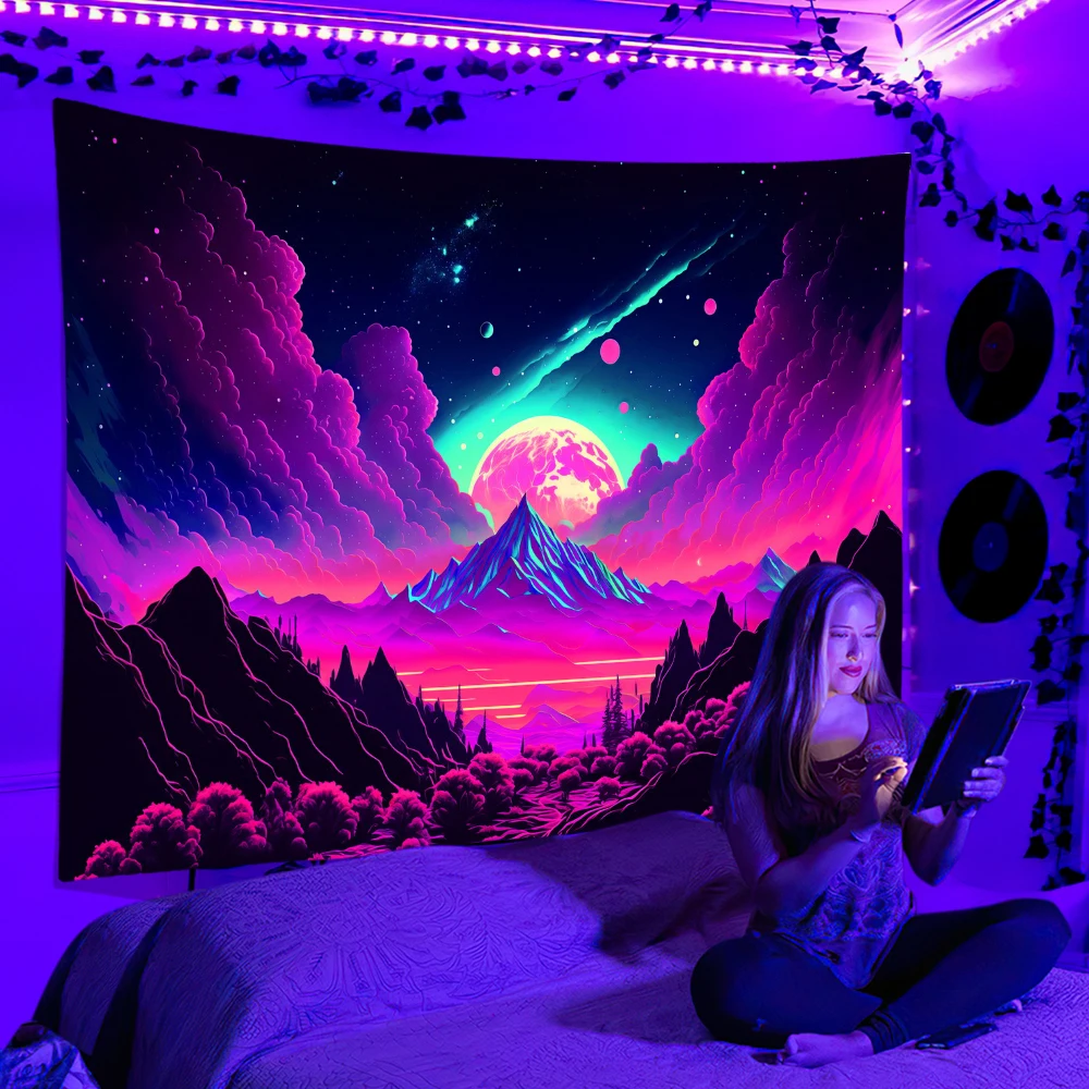 Black Light Hippie Room