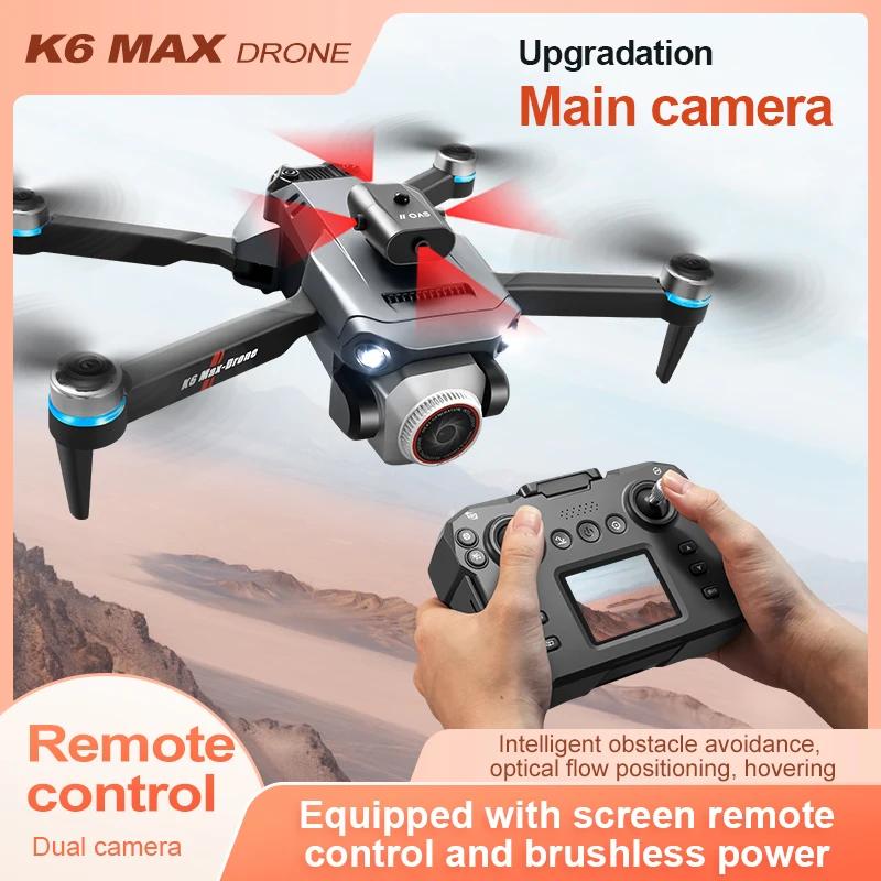 New-K6-Max-LCDScreen-Controlled-Version-4K-HD-Camera-Brushless-Drone ...