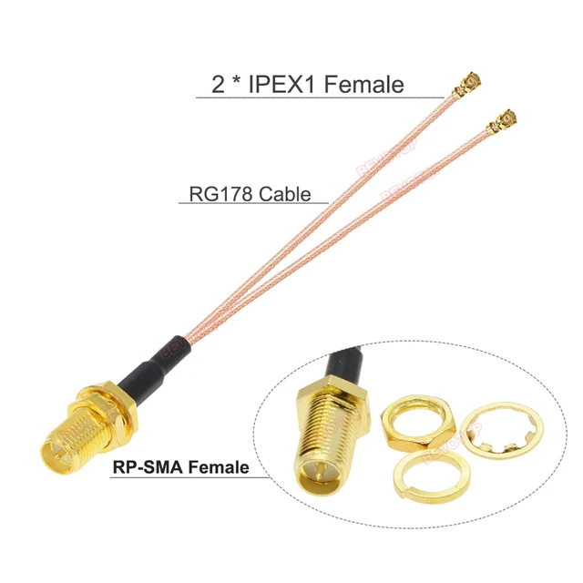 1PCS SMA Female to 3 u.FL IPX IPEX1 Female Jack 1 to 3 Triple Splitter ...