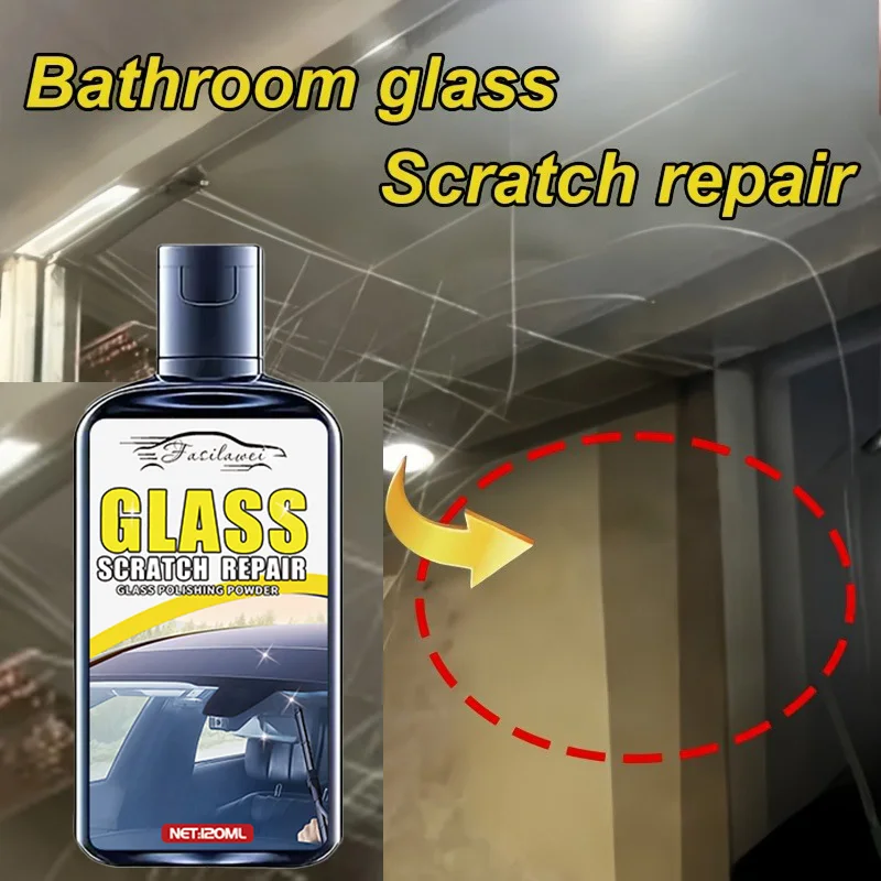 NEW Glass Scratch Repair Paste - Car Window & Bathroom Shower Glass ...