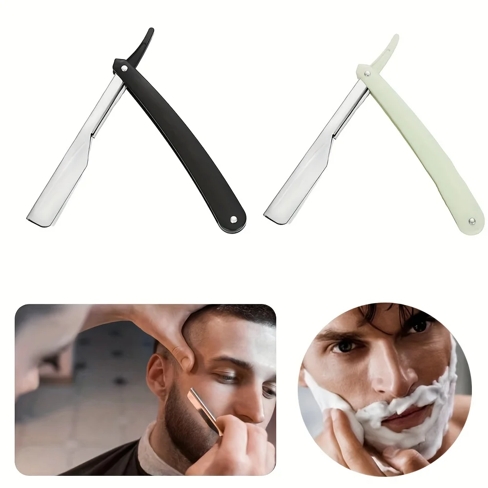 High-Quality-Traditional-Men-s-Razor-Stainless-Steel-Manual-Straight ...