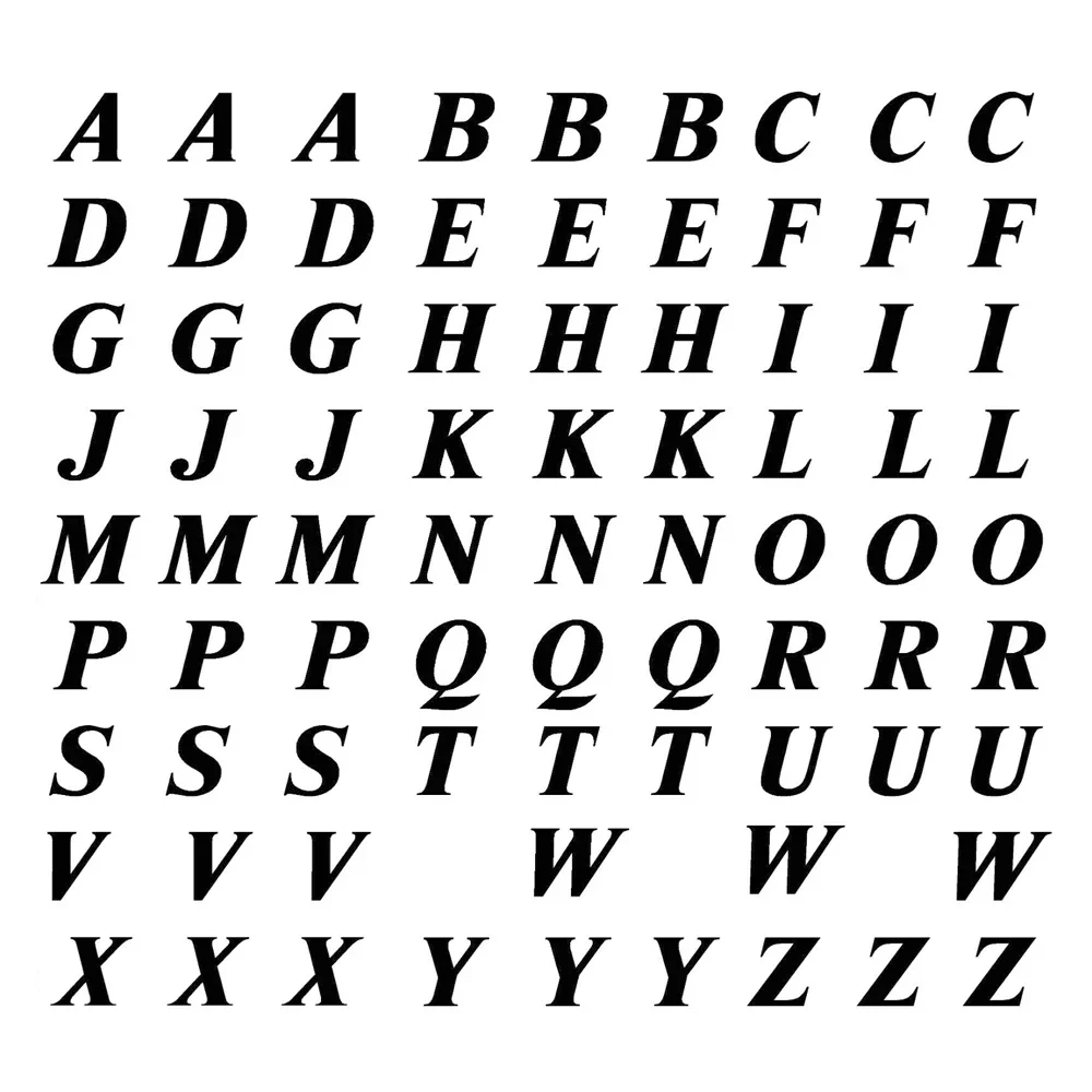 Alphabet Letter Caps Lower A to Z Vinyl Decals: My Real Experience ...