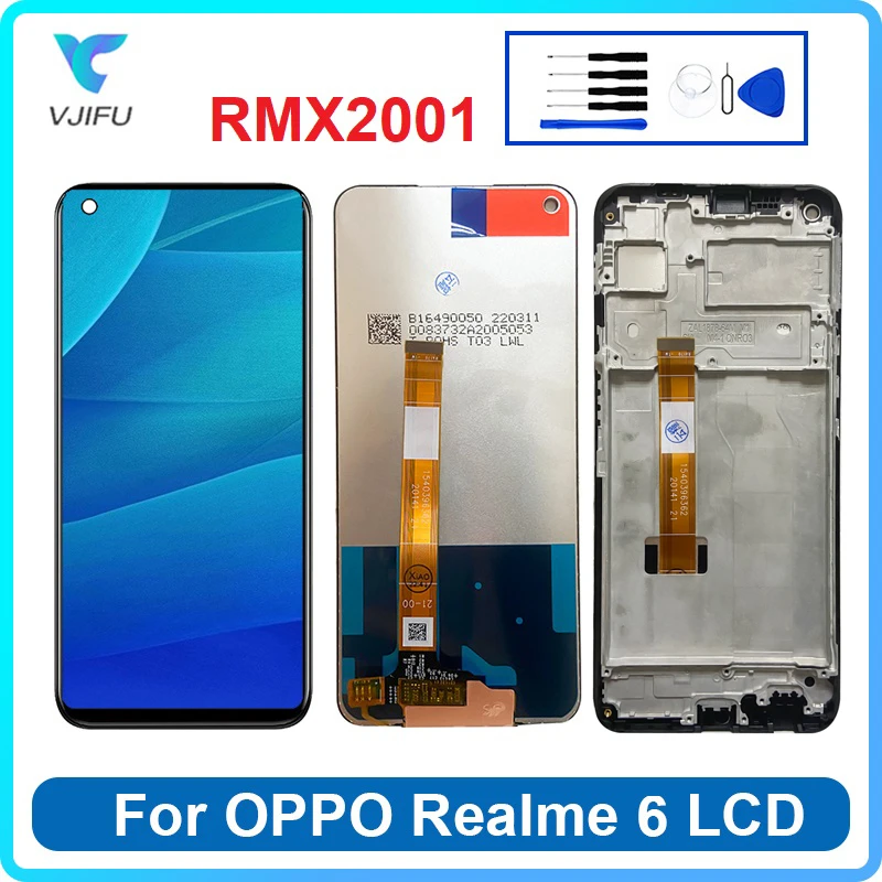 6.5'' Original For OPPO Realme 6 6S LCD Display RMX2001 Touch Screen ...